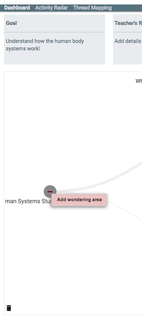 Add/edit Wondering Areas – Idea Thread Mapper
