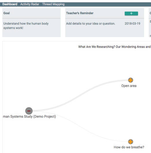 Add/edit Wondering Areas – Idea Thread Mapper